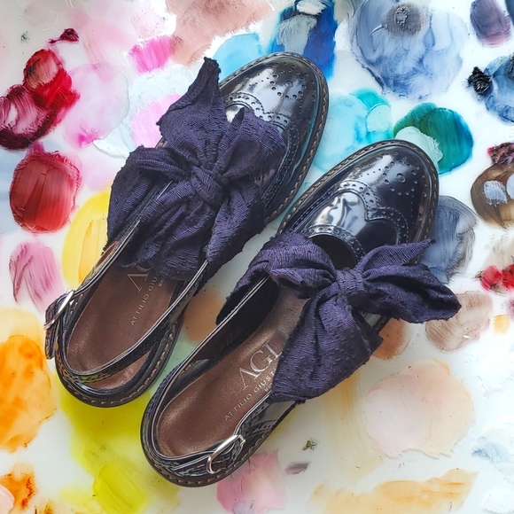 Attilio Giusti Leombruni | Shoes | Agl Navy Slingback Oxford Loafer ...